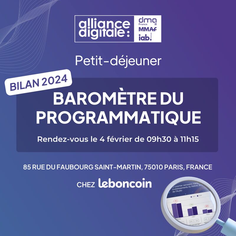 Baromètre du programmatique, Bilan 2024 | Agenda | EcranMobile.fr : l'actualité du marketing mobile