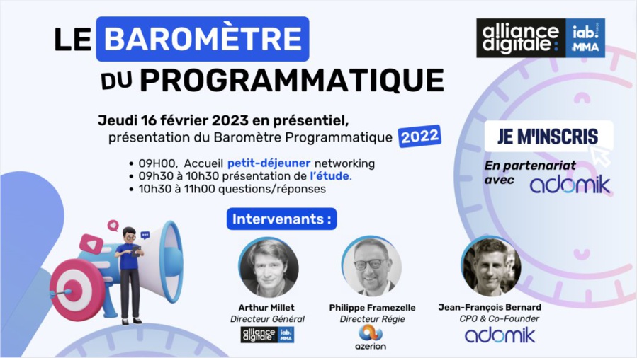 Baromètre du Programmatique 2023 | Agenda | EcranMobile.fr : l'actualité du marketing mobile
